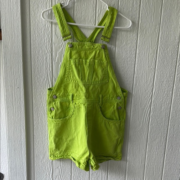 Vintage | Jeans | Vintage Jett Paris Lime Green Overalls Sz M | Poshmark